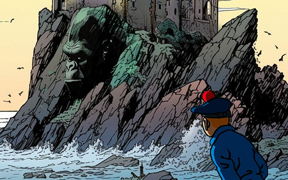 Dystopian Tintin as an hommage to Hergé